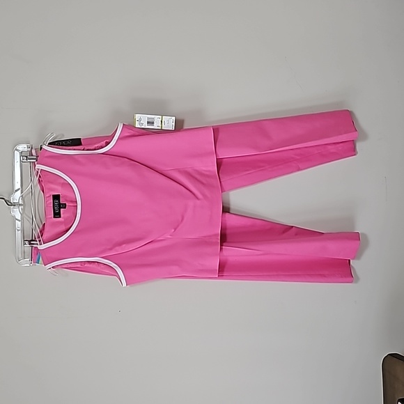 Kasper | Pants & Jumpsuits | New Kasper Pique Top Pant Set Sz 4p Top 1p ...